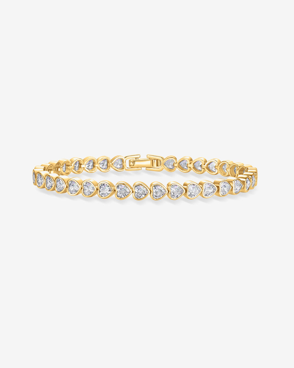 Heart-Shaped Tennis Bracelet – PAVOI Wholesale