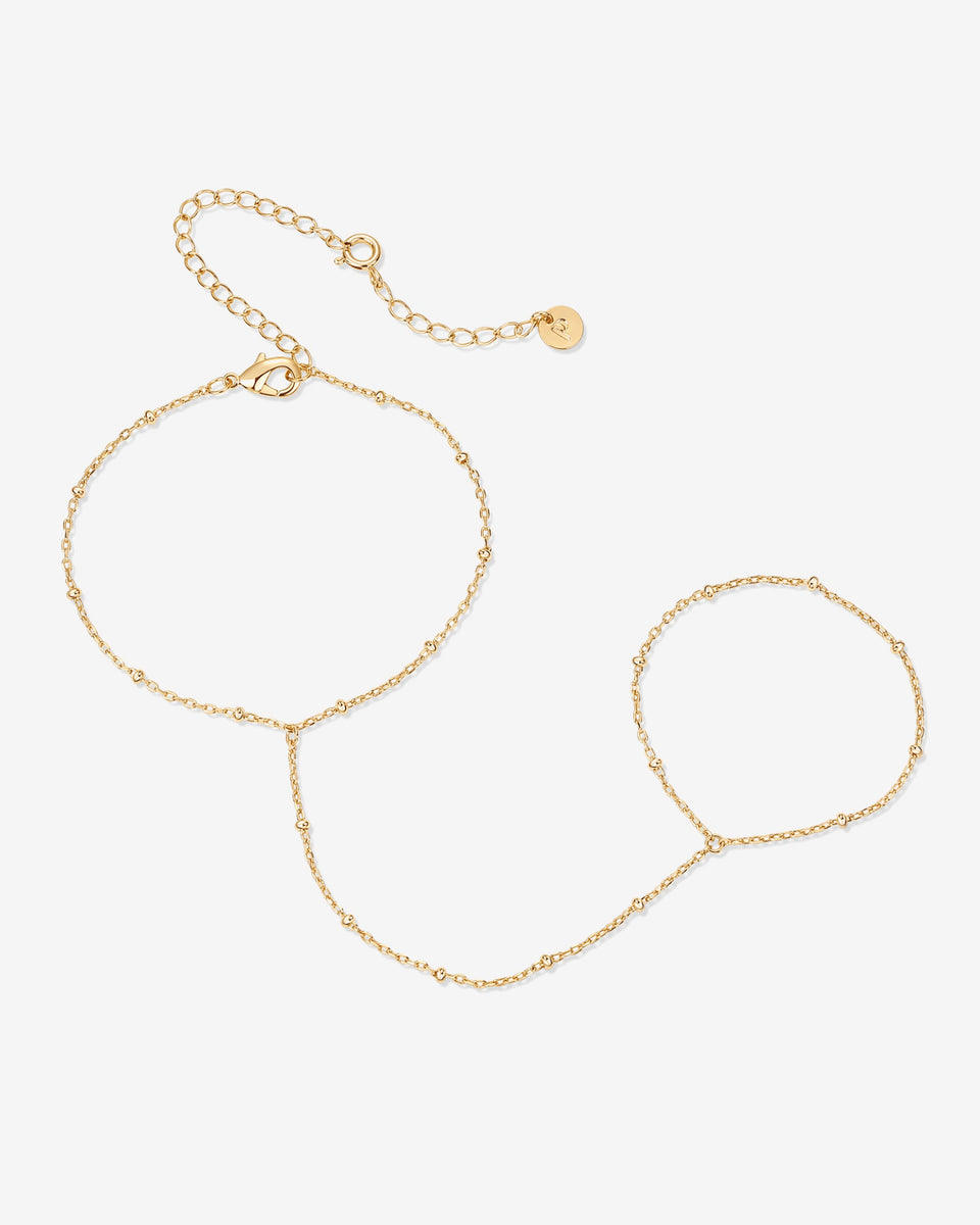 Stay Gold Beaded Hand Chain – PAVOI Wholesale